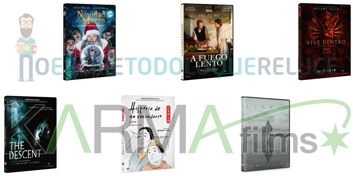 Lanzamientos de abril en DVD y Blu-ray de Karma Films